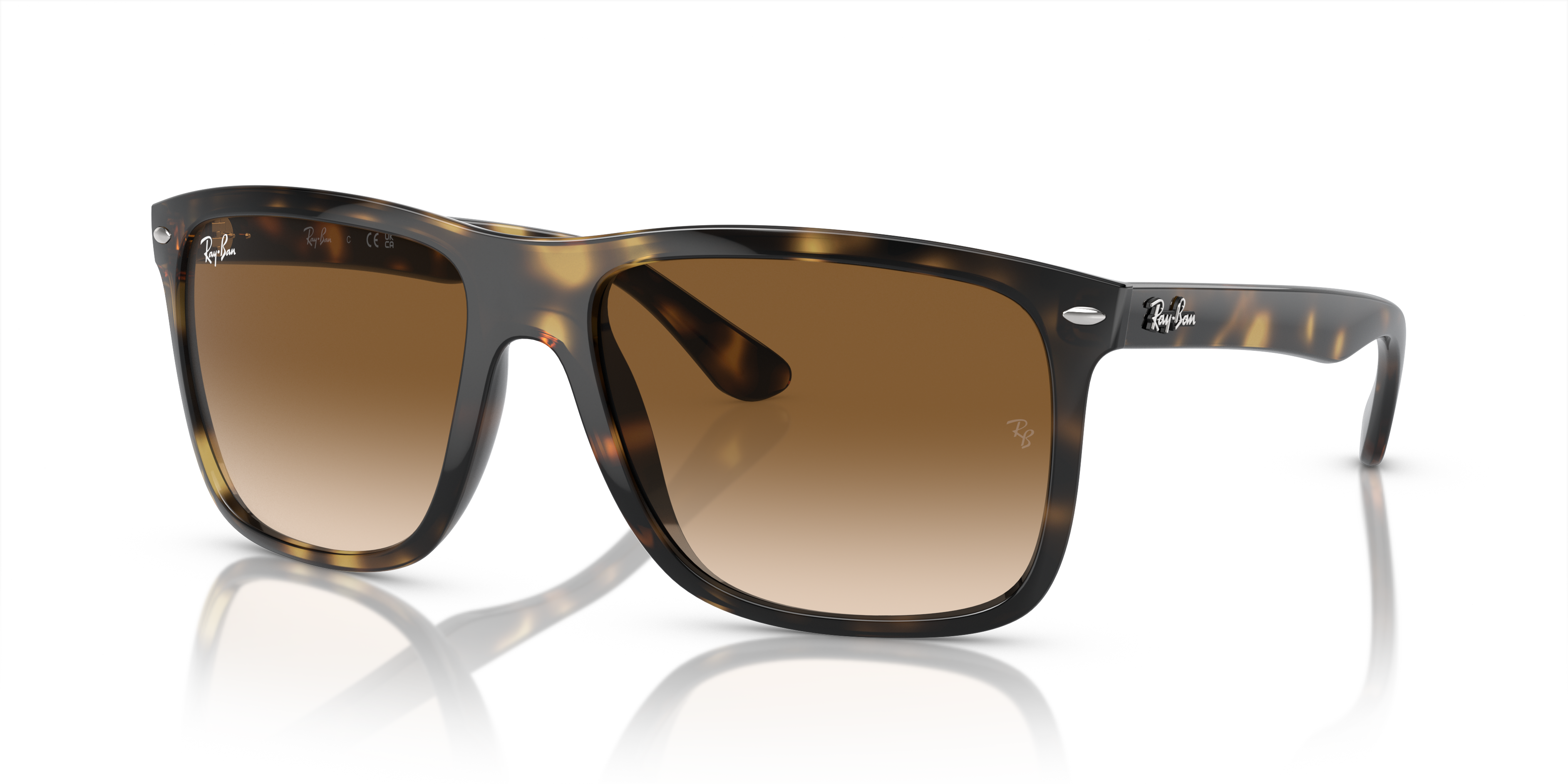 Boyfriend Two Sunglasses in Polished Havana and Light Brown (60-18 ...