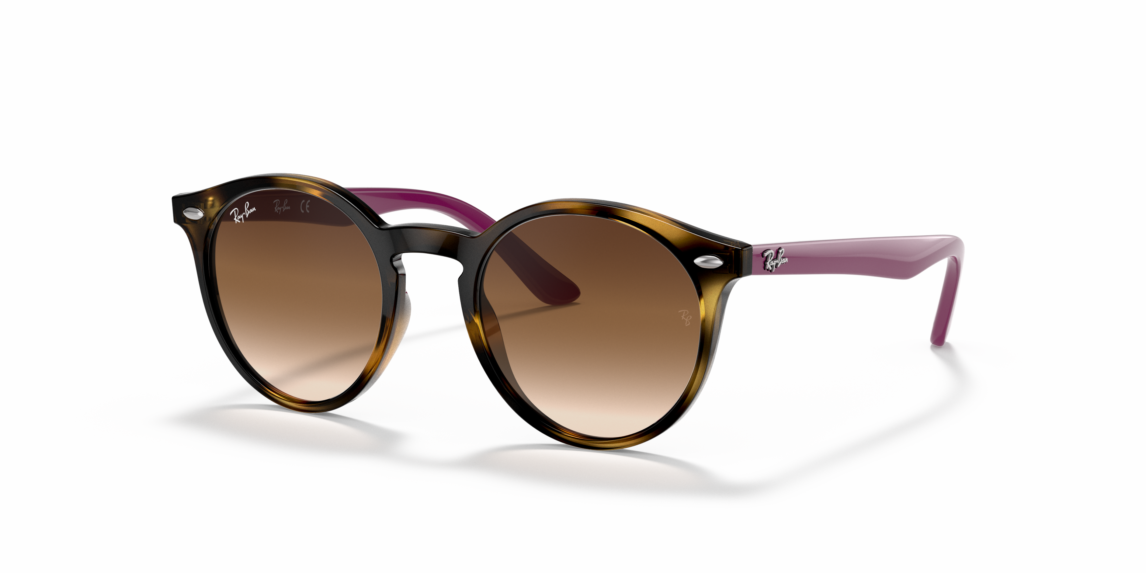 Rb9064s Kids Sunglasses in Polished Havana and Brown Gradient Dark ...