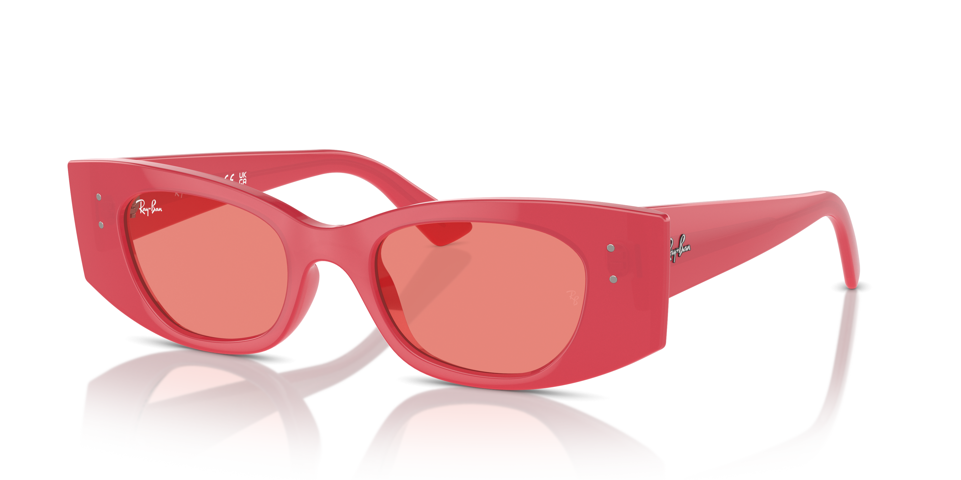 Kat Bio-based Sunglasses in Red Cherry and Pink - RB4427 | Ray-Ban® US
