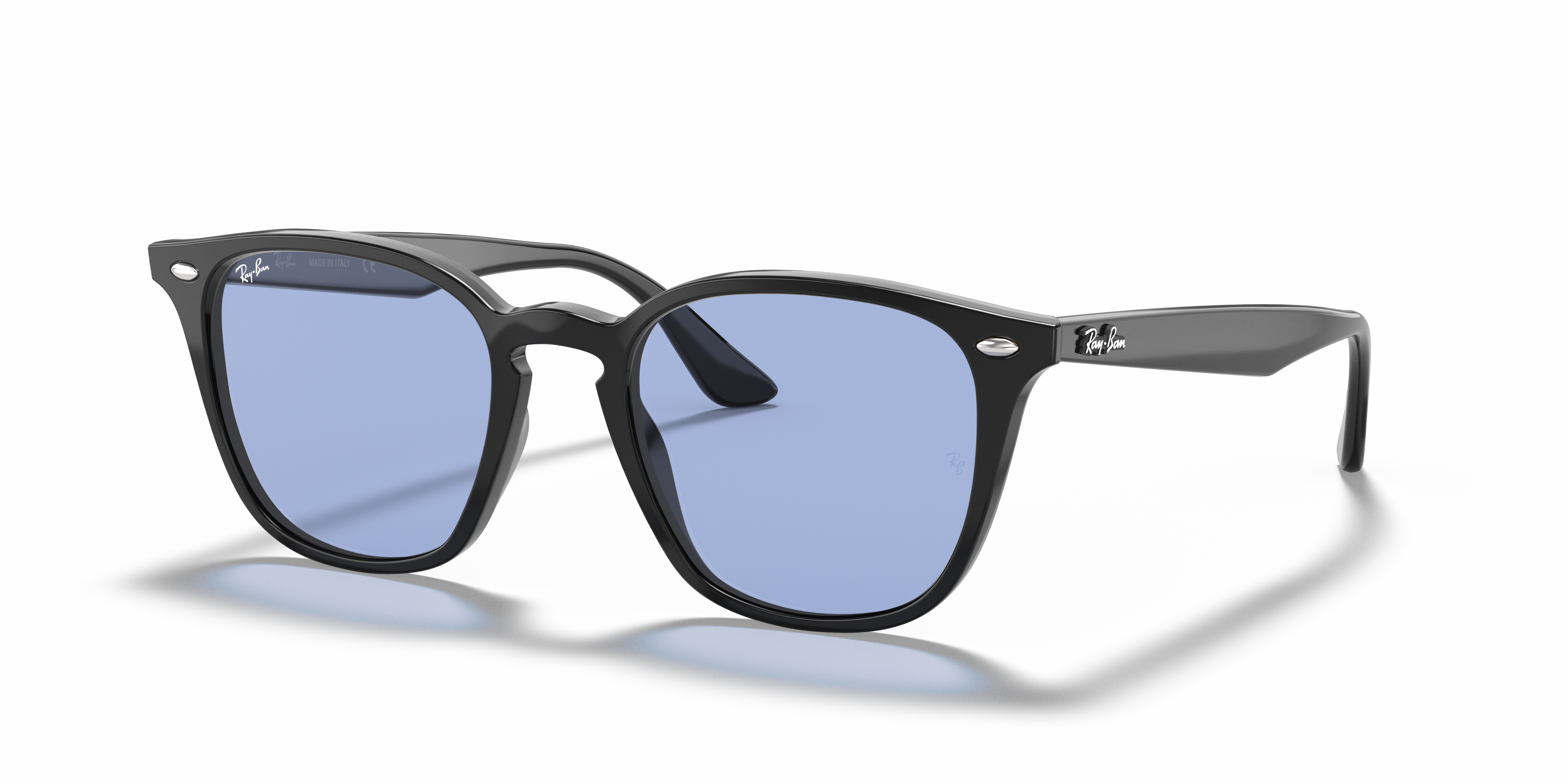 【レイバン公式ストア】 Ray-Ban® Rb4258 サングラス | ポリッシュ ブラック X ブルー定番 (52-20) - RB4258F