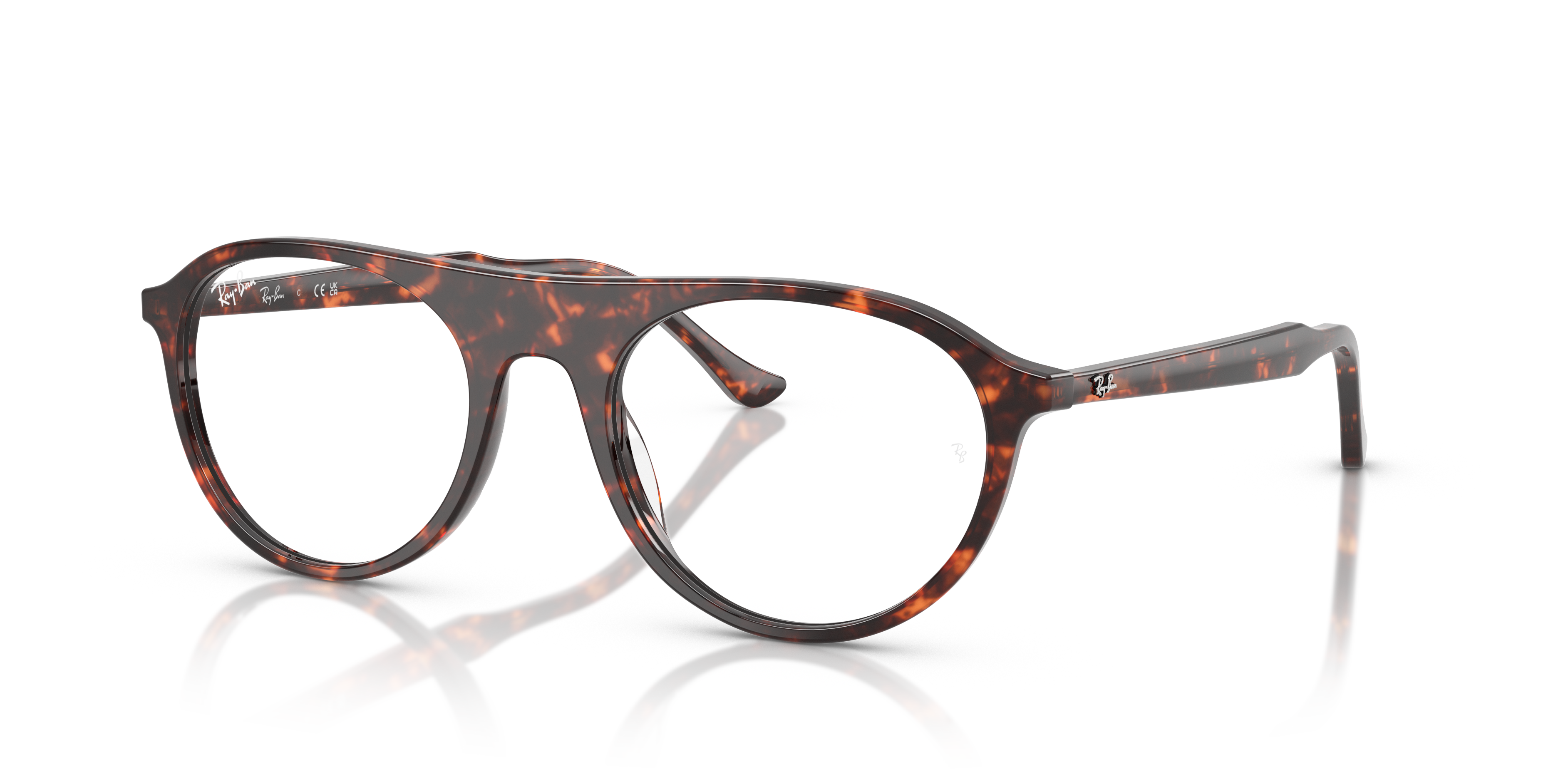 Rb5441 Optics Eyeglasses with Polished Havana Red Turtle Frame (53-20 ...