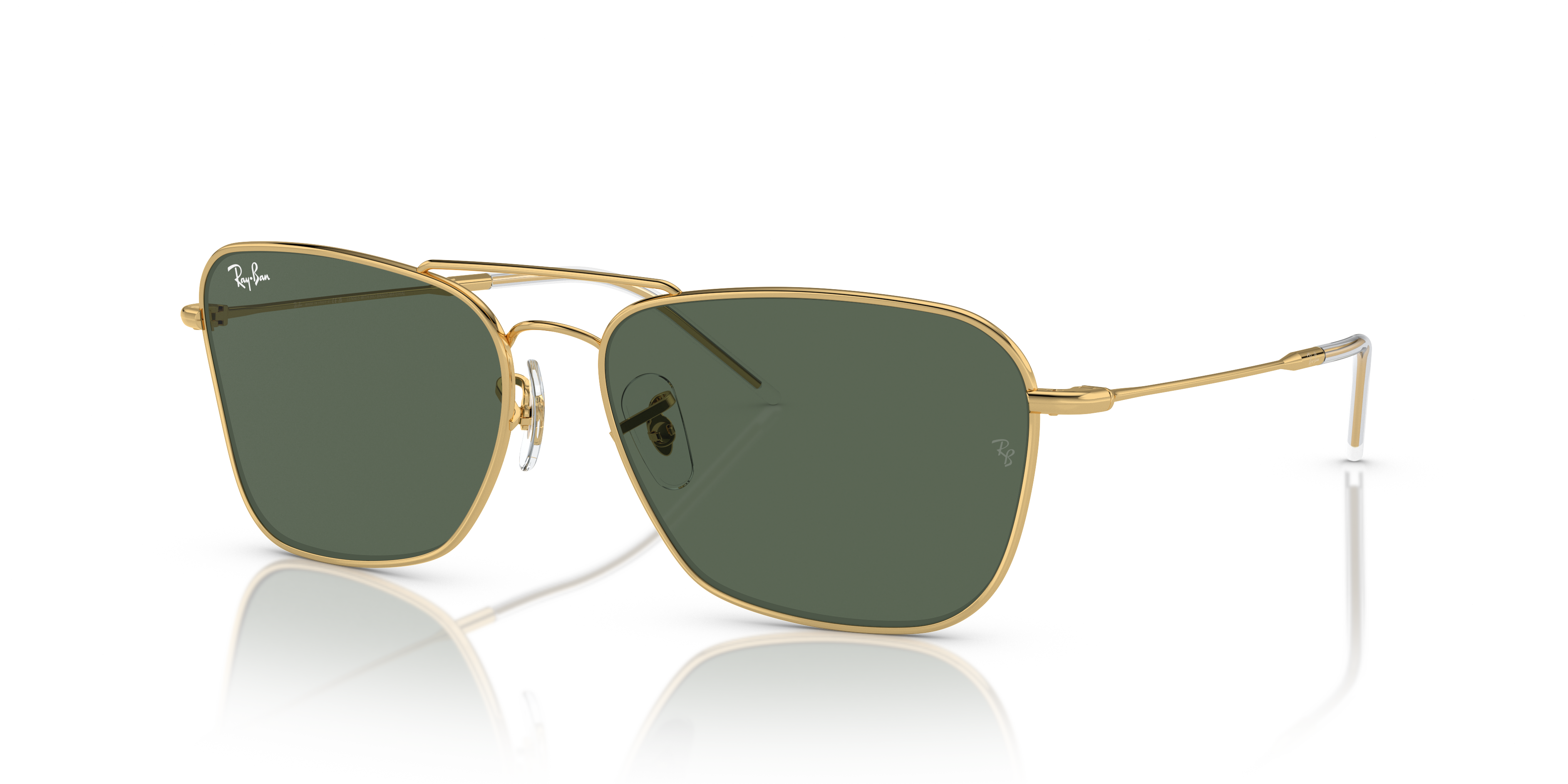 Caravan Reverse Sunglasses in Arista Gold and G-15 Green - RBR0102S ...