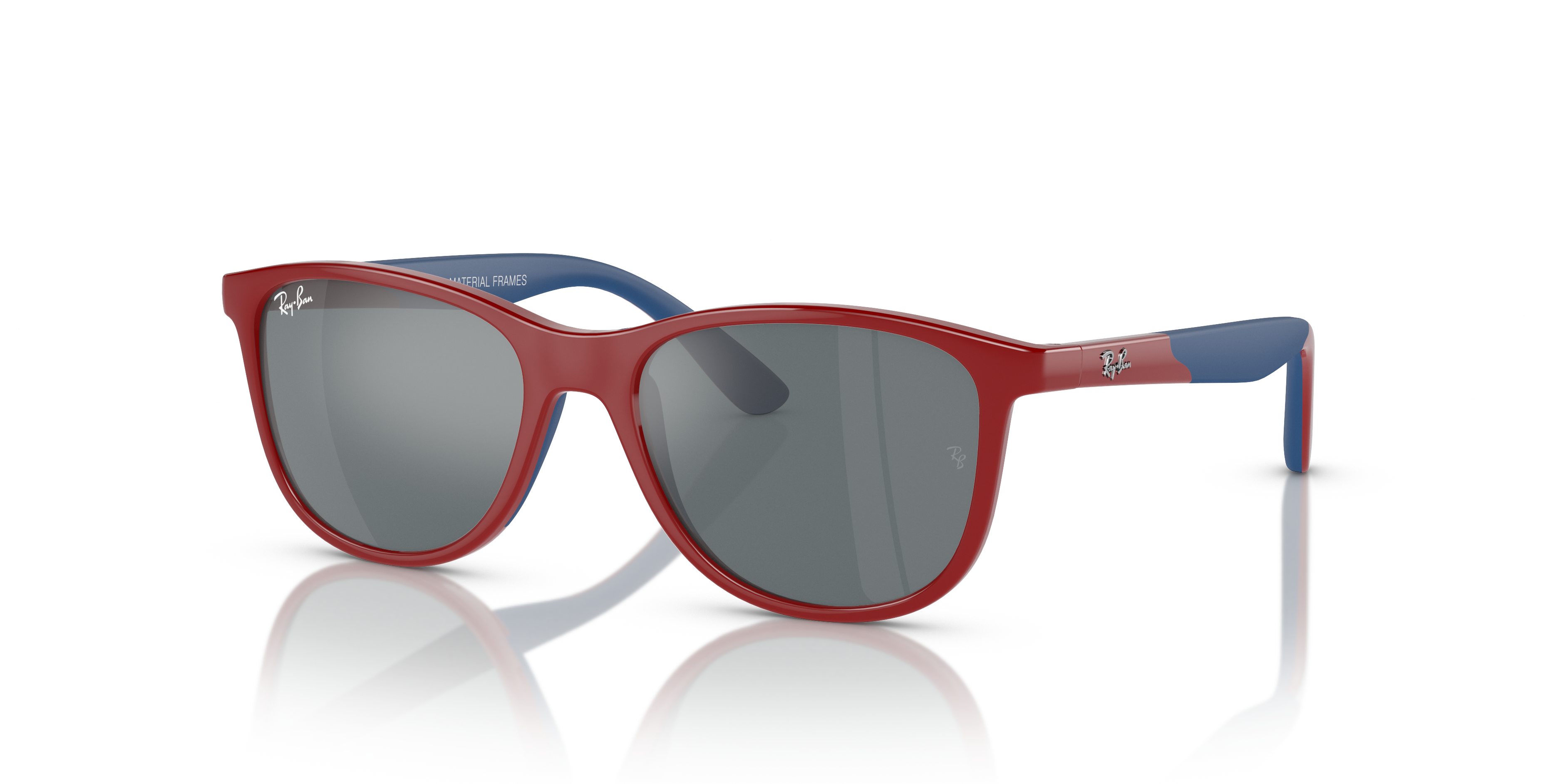 Rb9077s Kids Bio-based Sunglasses in Red On Blue and Grey Black ...