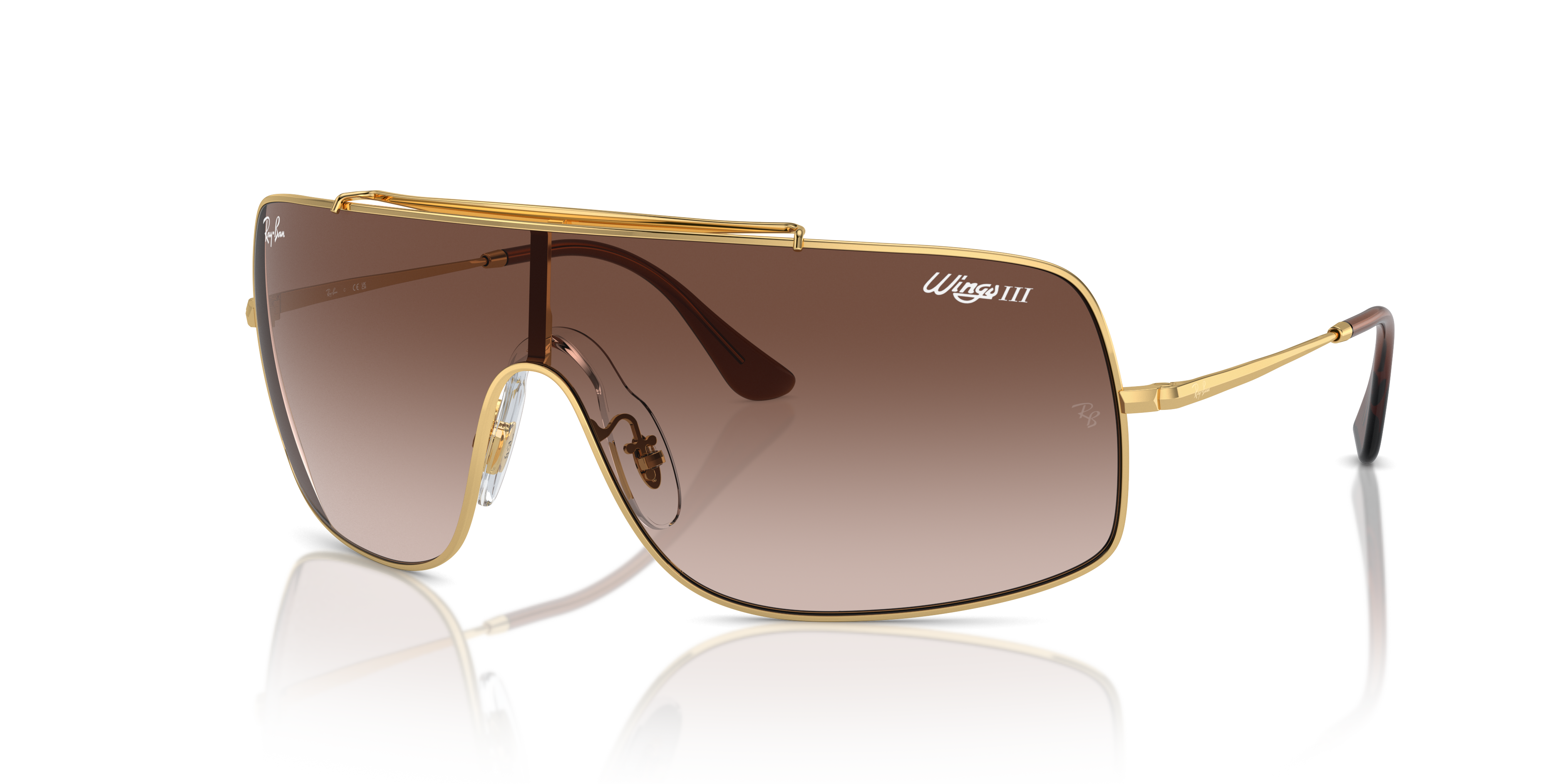 Wings Iii Sunglasses in Arista Gold and Brown - RB3897 | Ray-Ban® CA