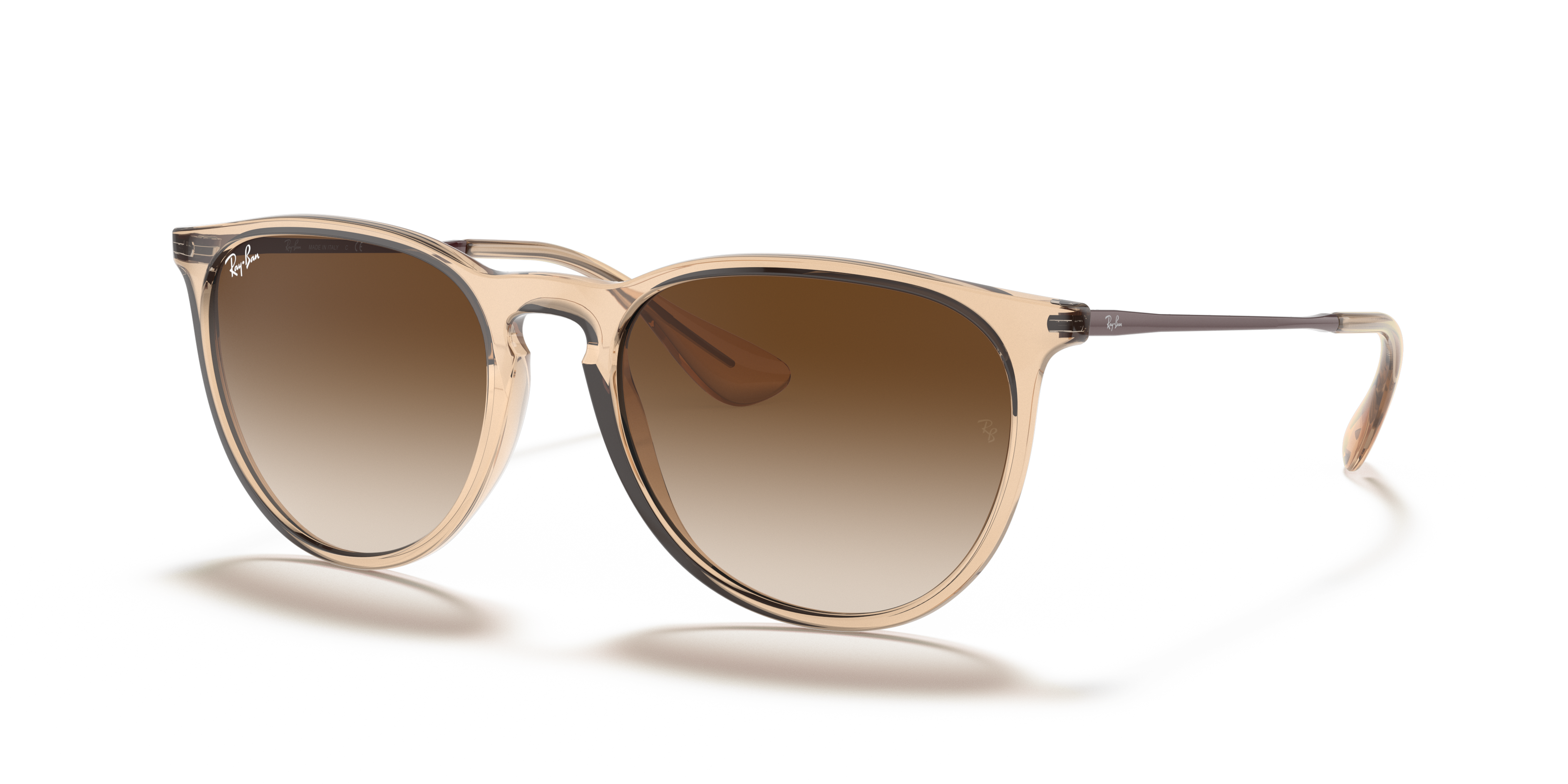 Erika Color Mix Sunglasses in Transparent Brown and Brown Gradient ...