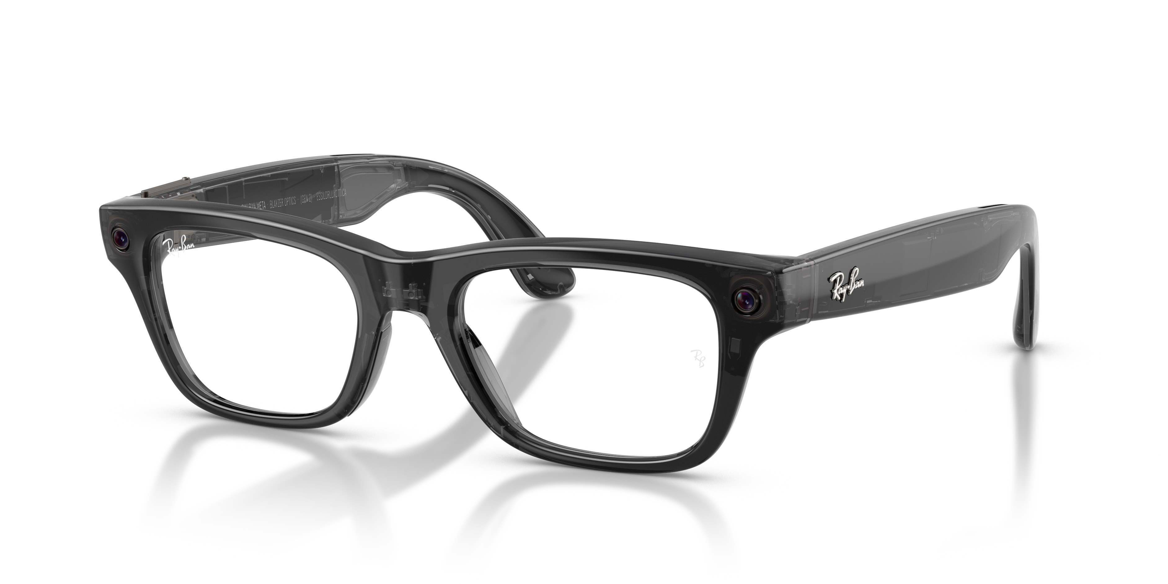 Óculos de Sol Ray-ban Meta Blayzer Optics - Gen 2 em Brilhante Preto ...