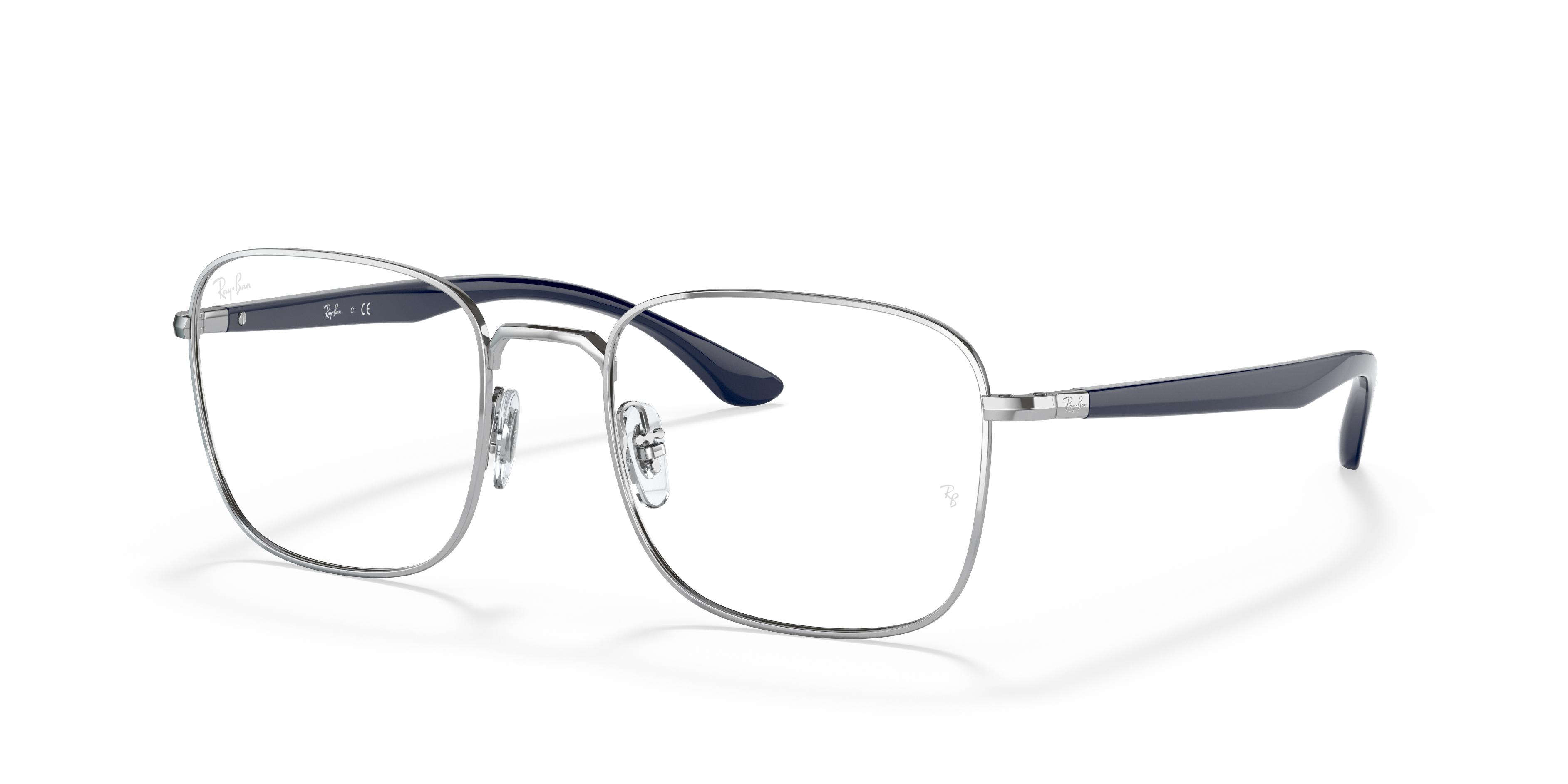 Rb6469 Optics Eyeglasses with Polished Silver Frame (50-19) - RB6469 ...