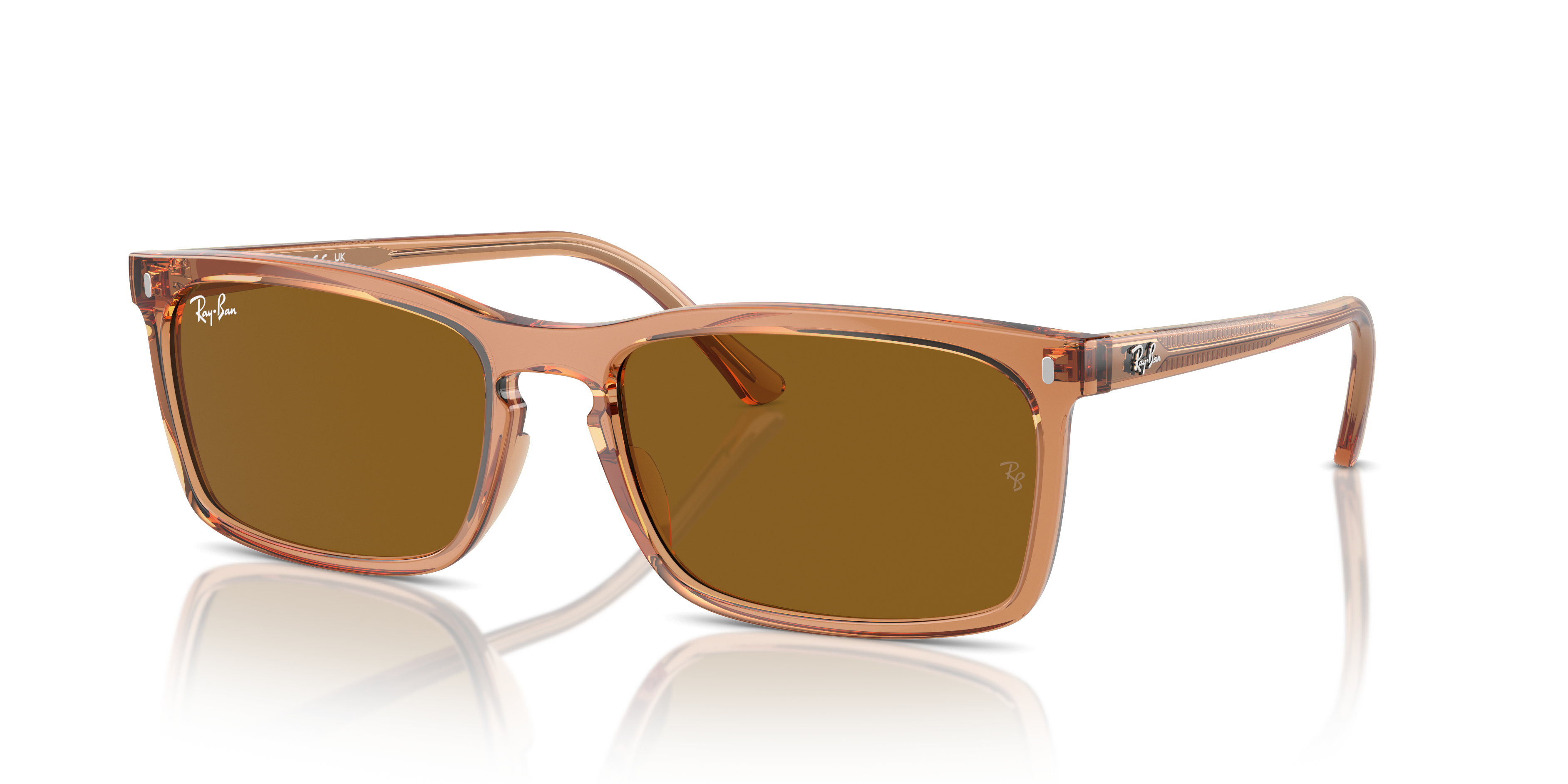 Rb4435 Sunglasses in Transparent Brown and Brown - RB4435 | Ray-Ban® US