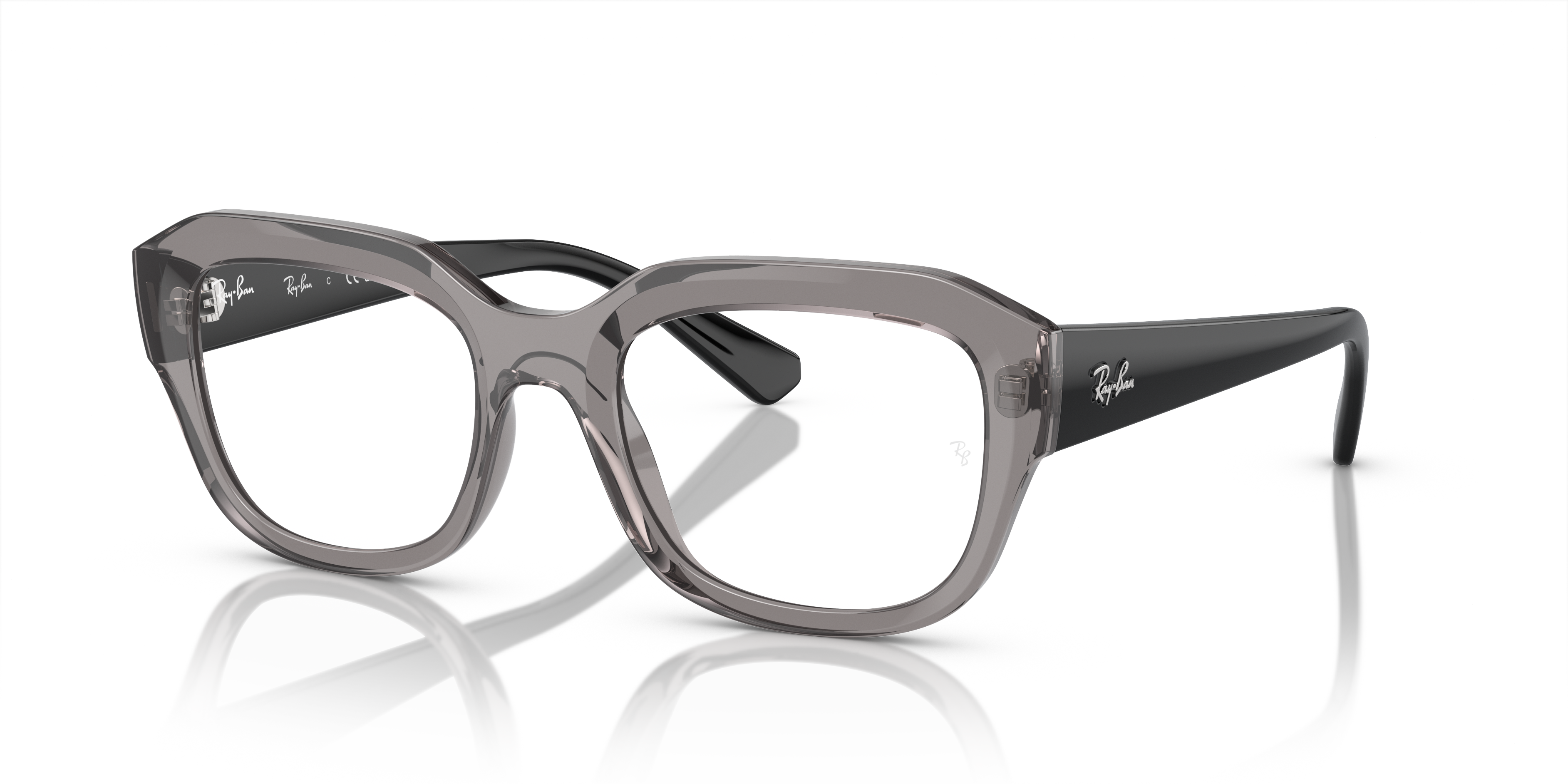 Leonid Optics Bio-based Eyeglasses with Transparent Grey Frame - RB7225 ...