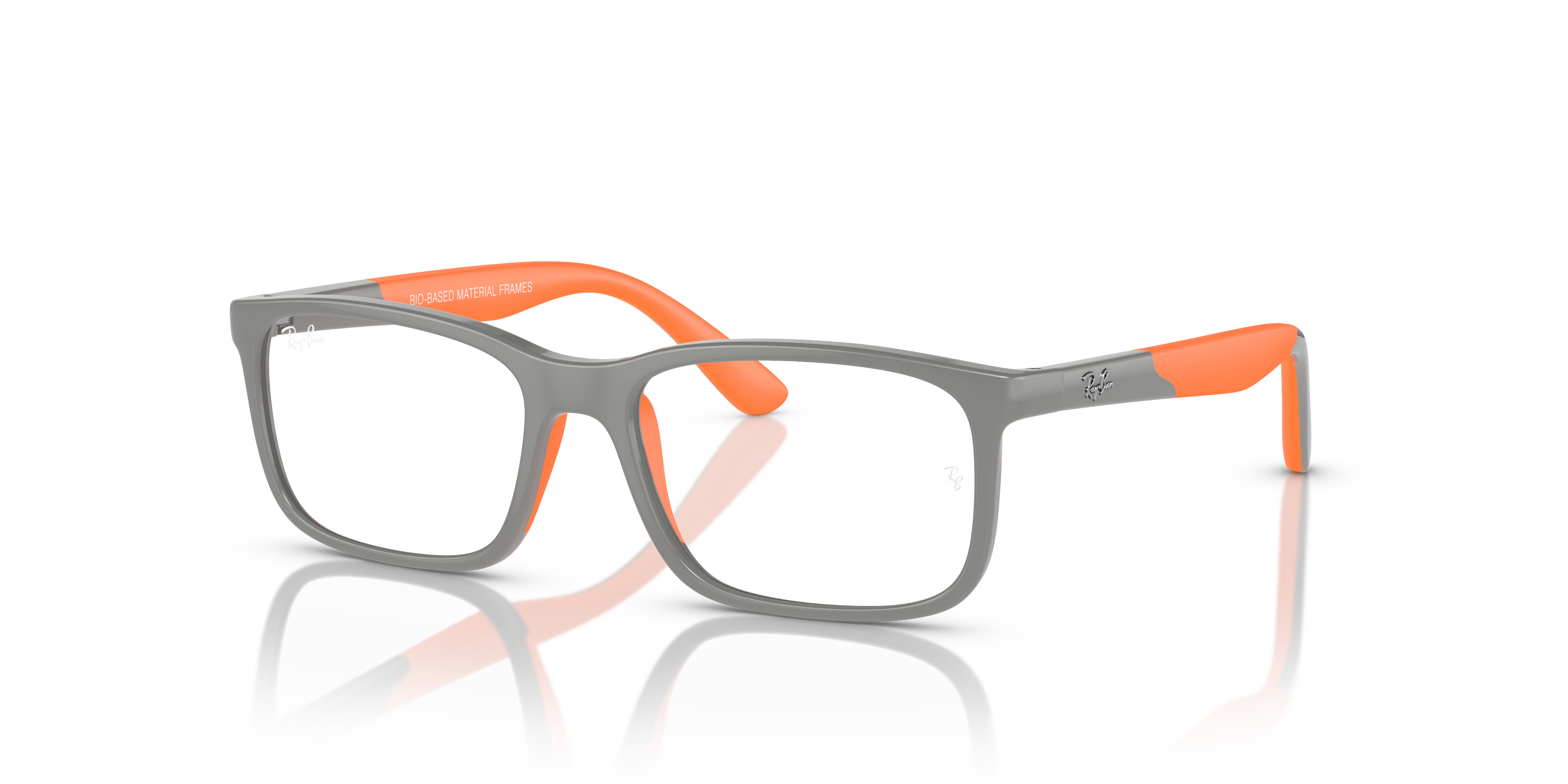 Lentes de Vista Rb1621 Optics Kids Bio-based con Armazón Pulido Gris ...