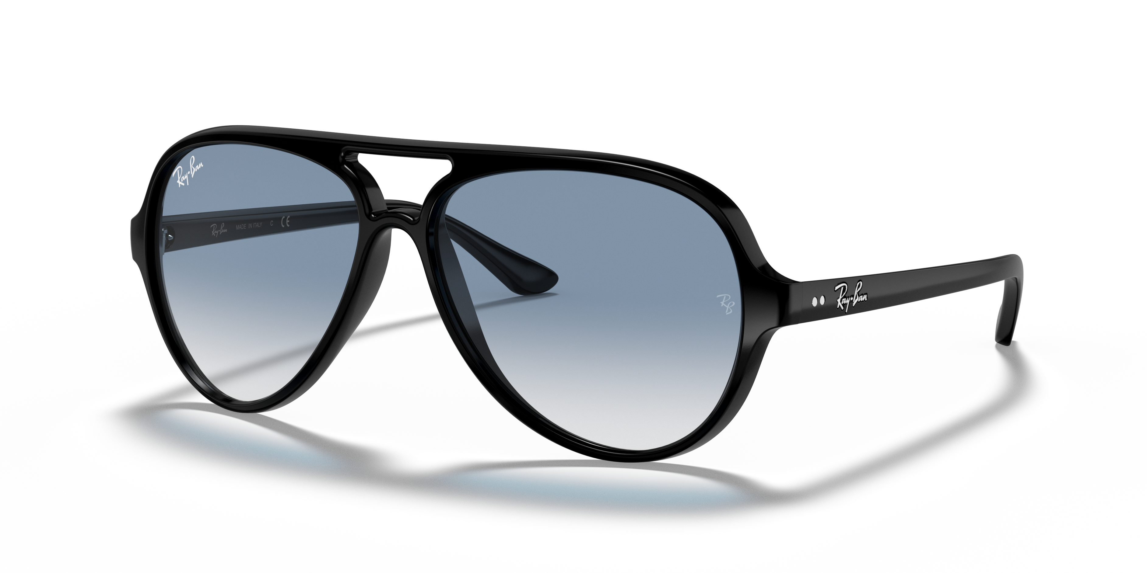 Cats 5000 Classic Sunglasses in Black and Light Blue Gradient - RB4125 ...