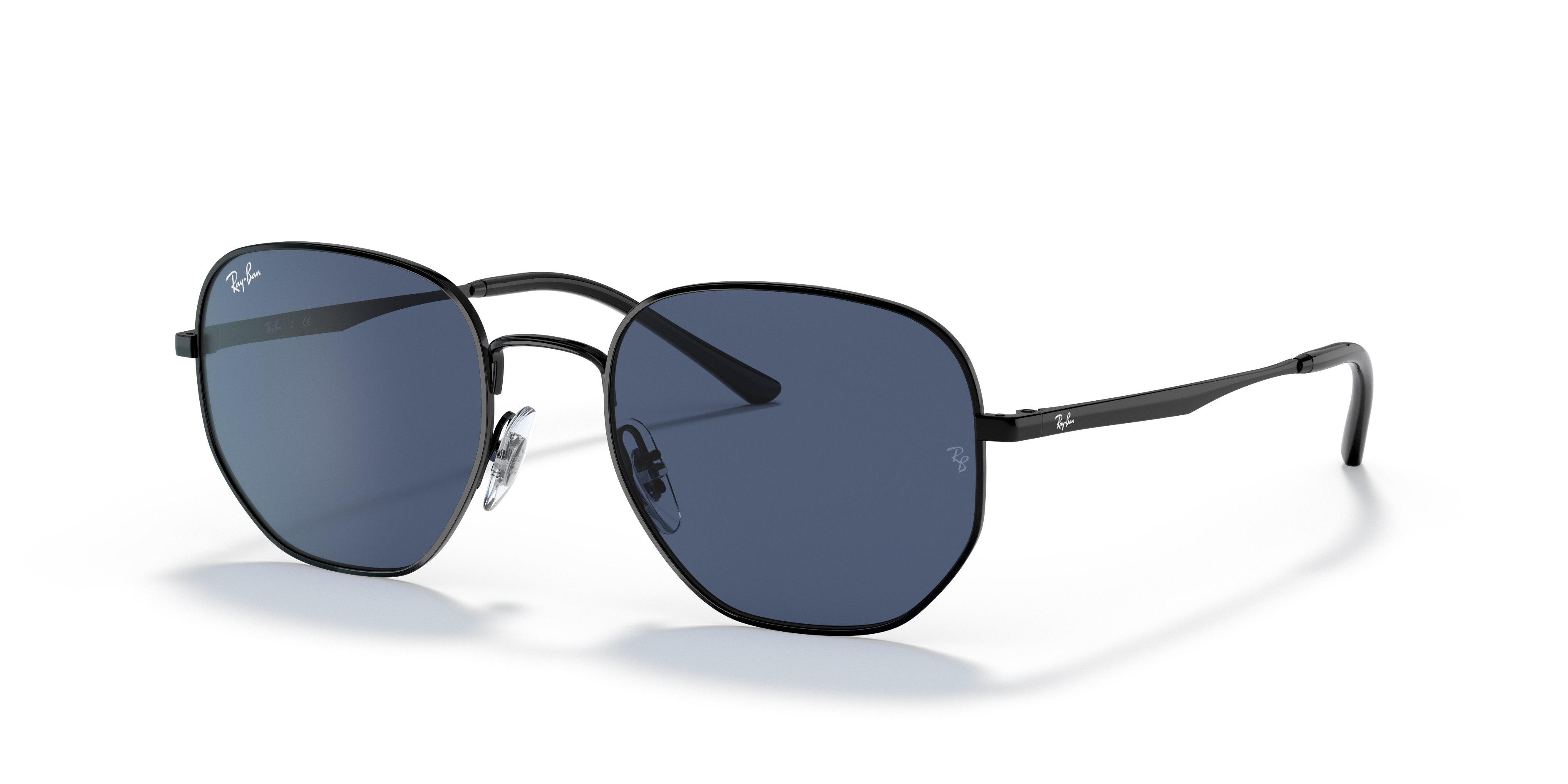 Rb3682 Sunglasses in Polished Black and Dark Blue - RB3682 | Ray-Ban® CA