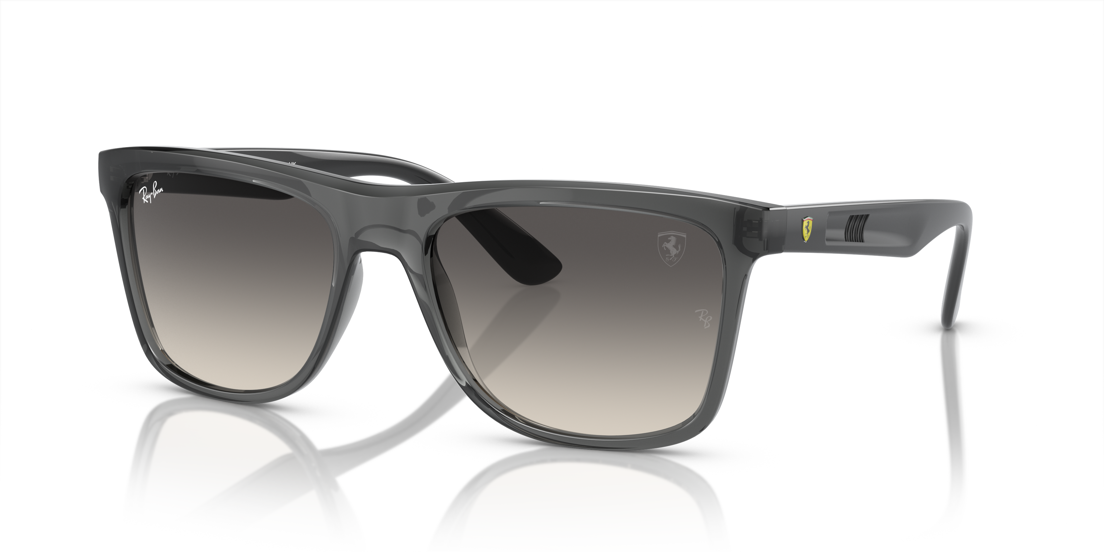Rb4413m Scuderia Ferrari Collection Sunglasses in Transparent Grey and ...