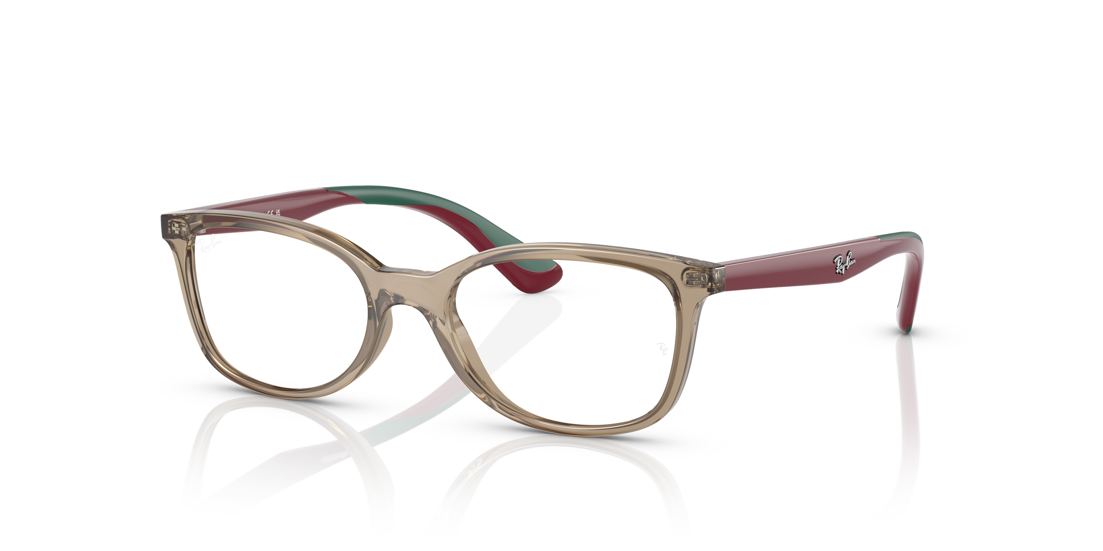 Rb1586 Optics Kids Eyeglasses with Transparent Brown Frame - RY1586 ...