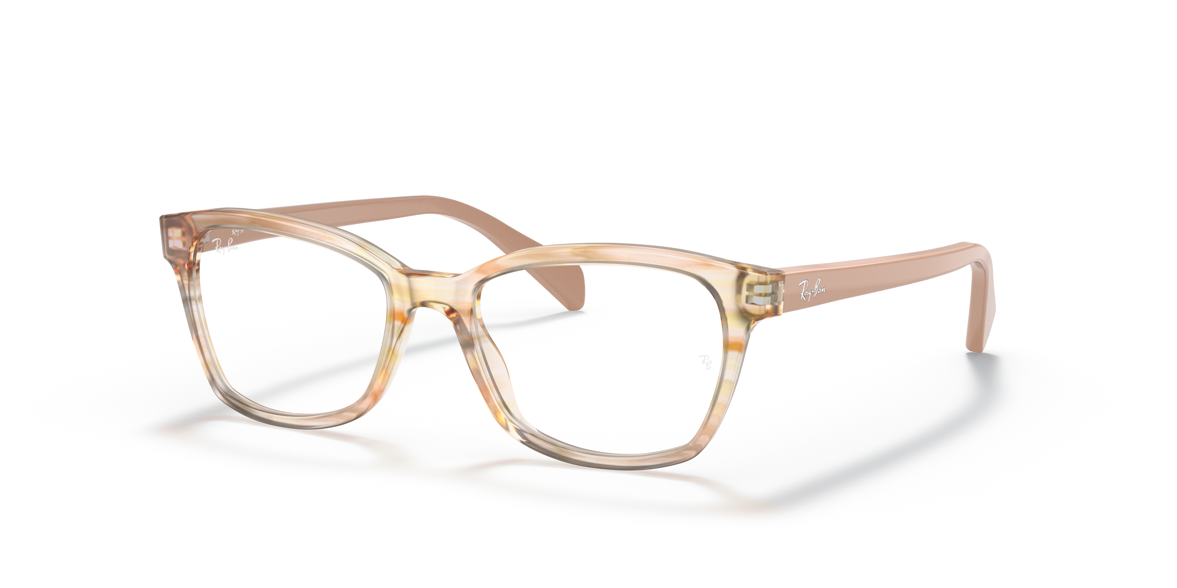 Rb1591 Optics Kids Eyeglasses with Brown Striped Multicolor Frame ...