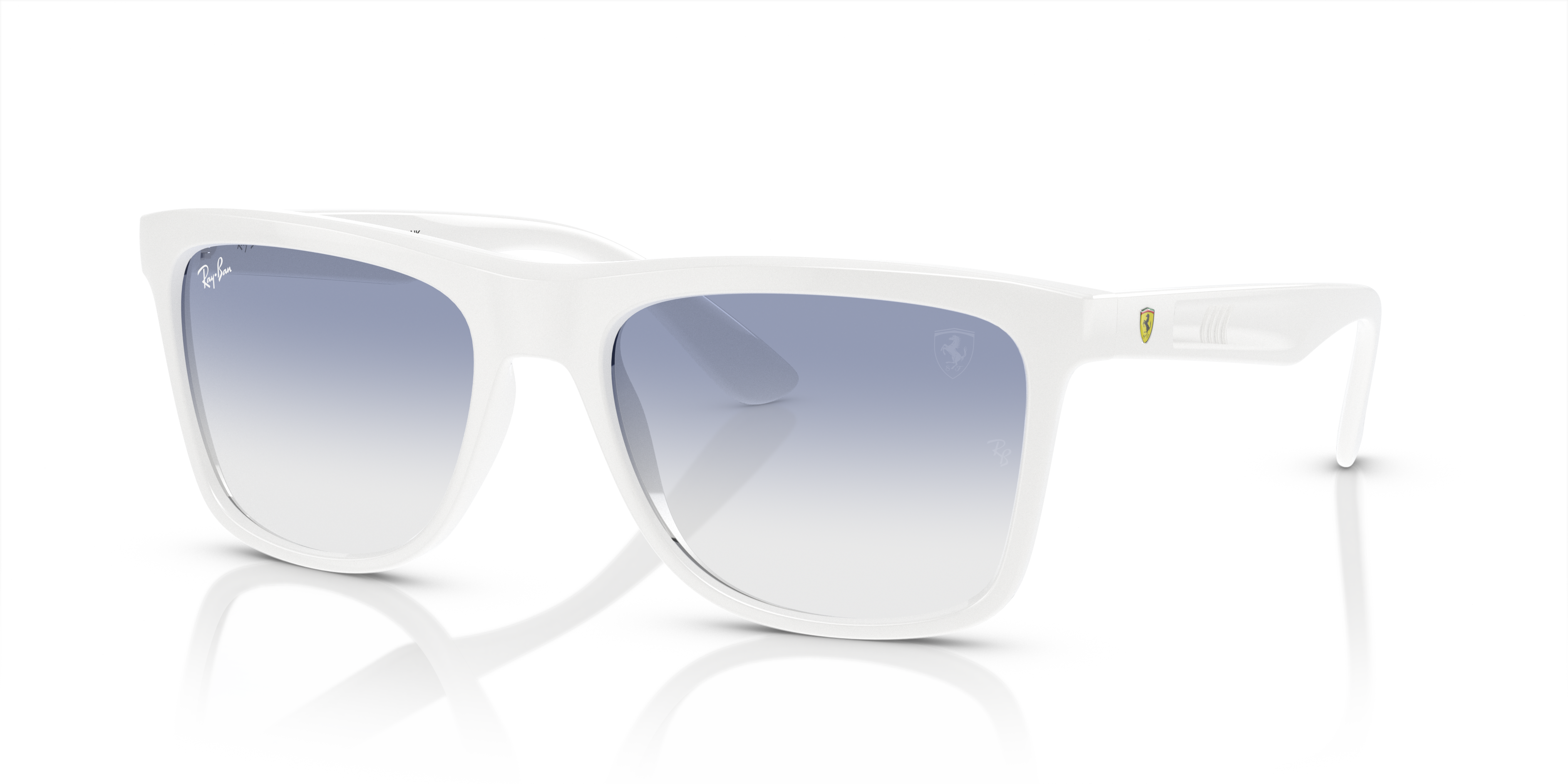 Lentes de sol Rb4413m Scuderia Ferrari Collection en Blanco y Azul ...