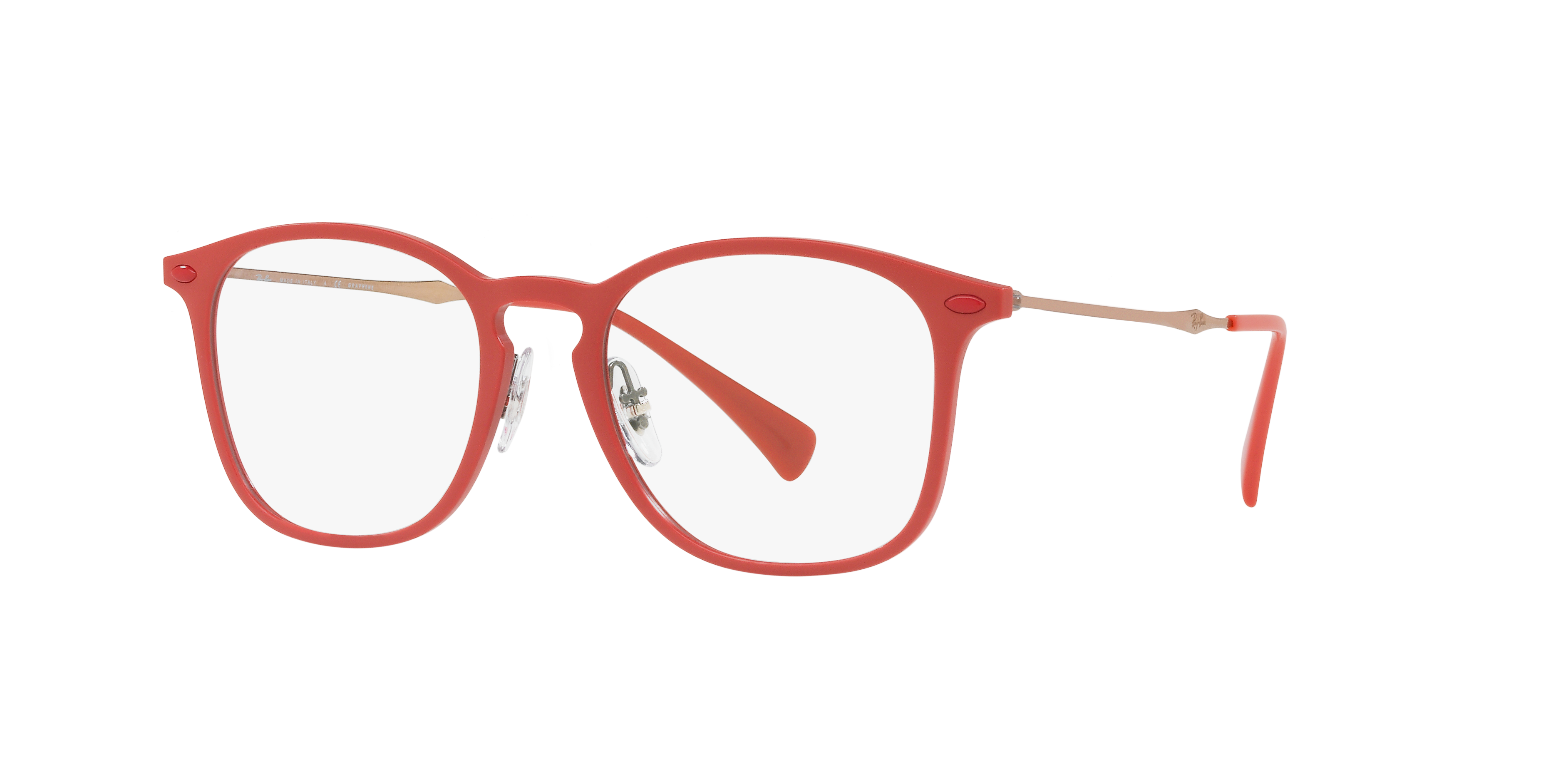 Rb8954 Optics Eyeglasses with Polished Red Frame (48-18) - RB8954 | Ray ...