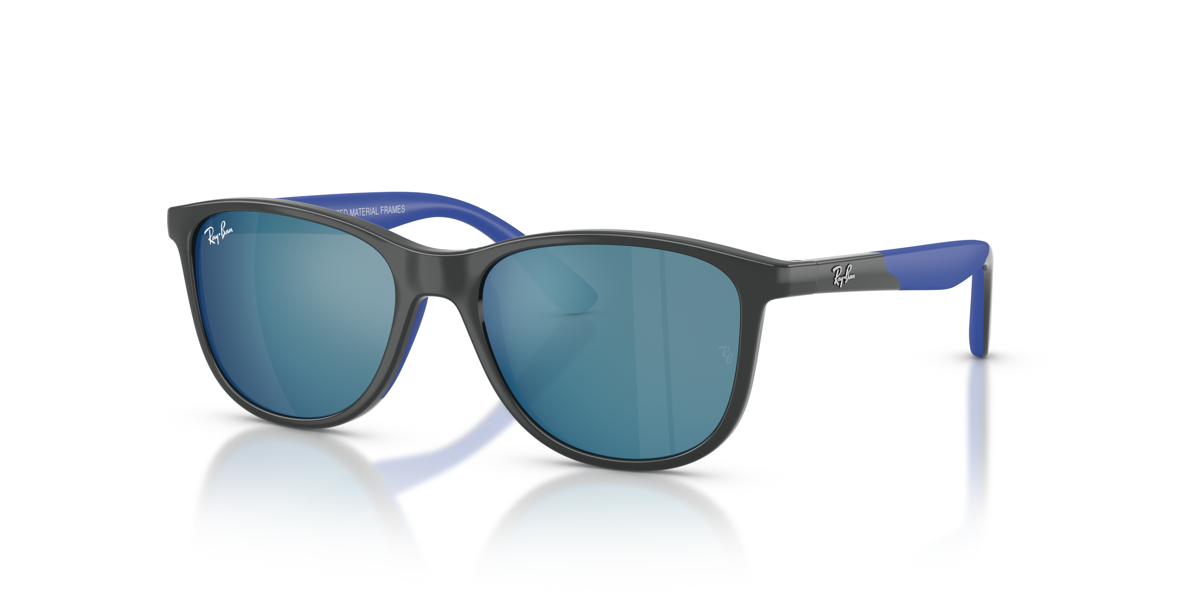 Rb9077s Kids Bio-based Sunglasses in Grey On Rubber Blue and Dark Blue ...