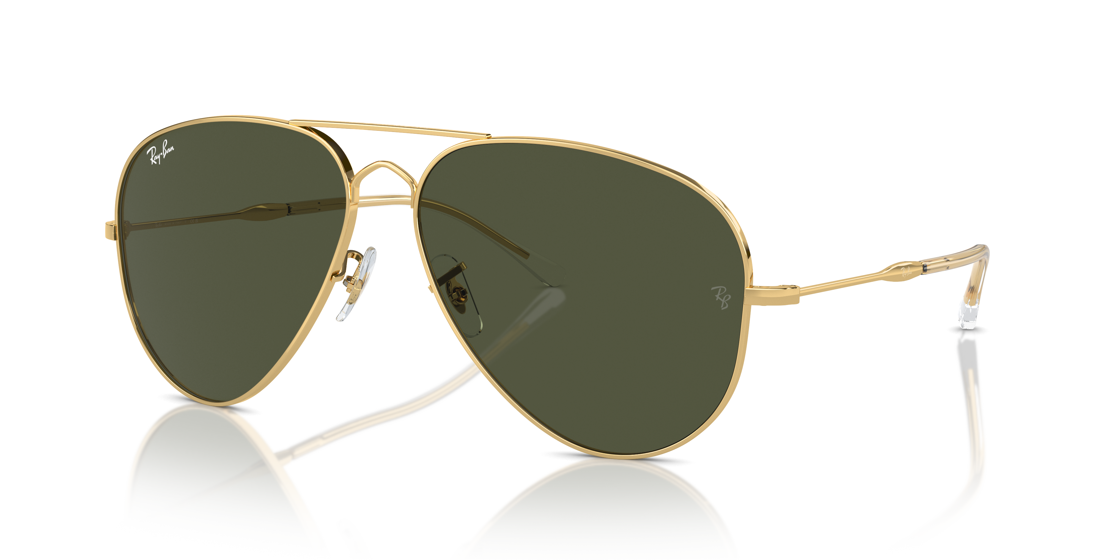 Old Aviator Zonnebrillen in Arista goud en Groen - RB3825 | Ray-Ban® NL