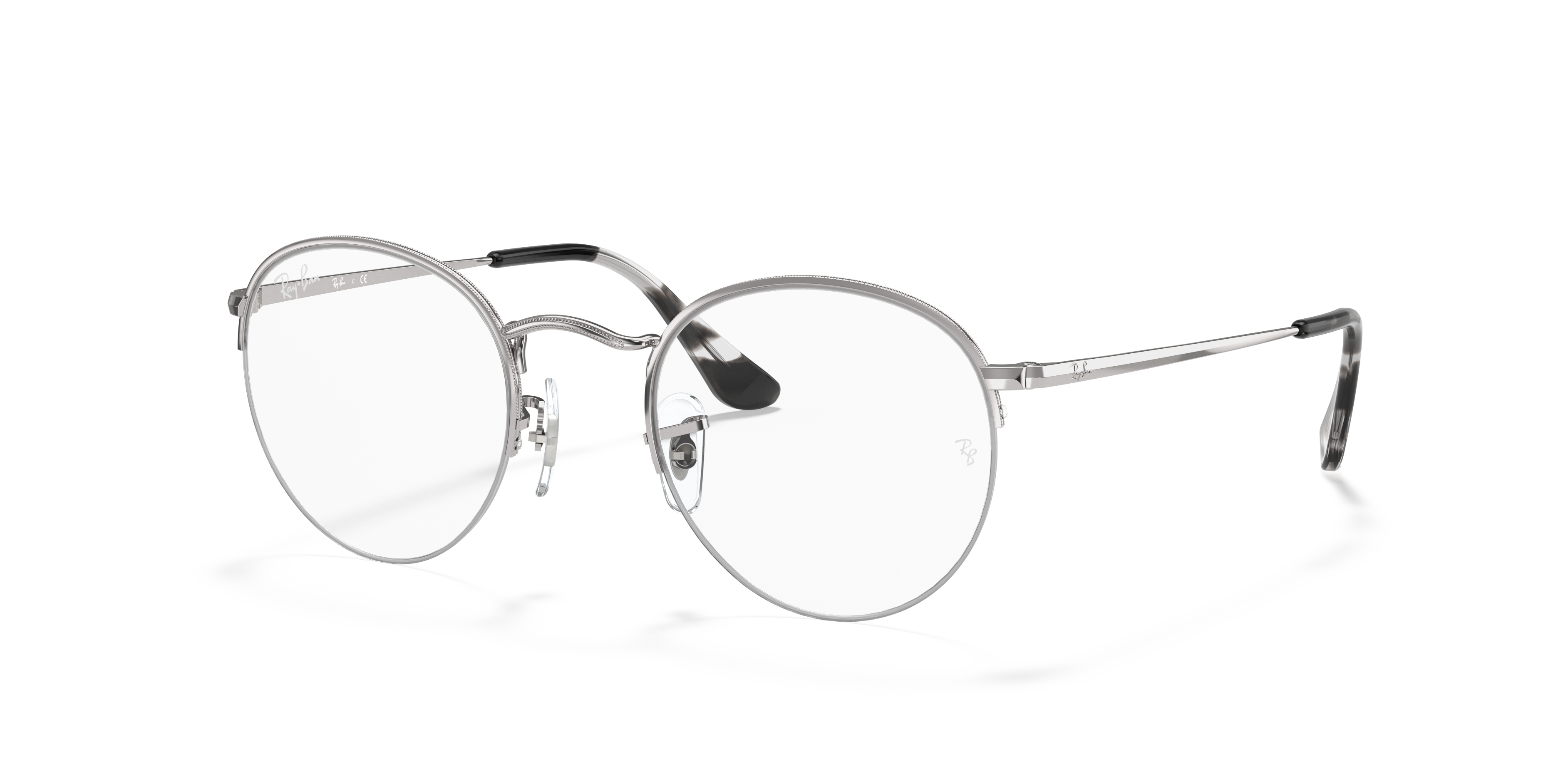 Óculos de Grau Round Gaze com armação na cor Prata - RB3947V | Ray-Ban® BR
