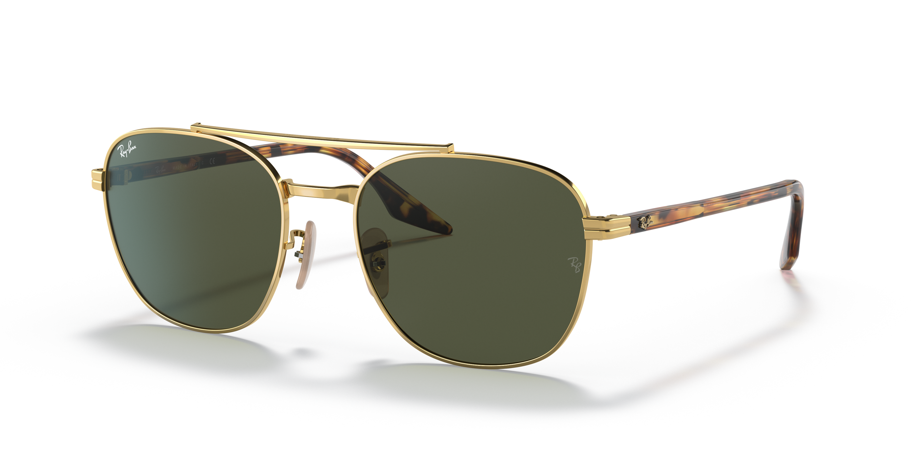 Rb3688 Sunglasses in Polished Arista Gold and Green (55-19) - RB3688 ...