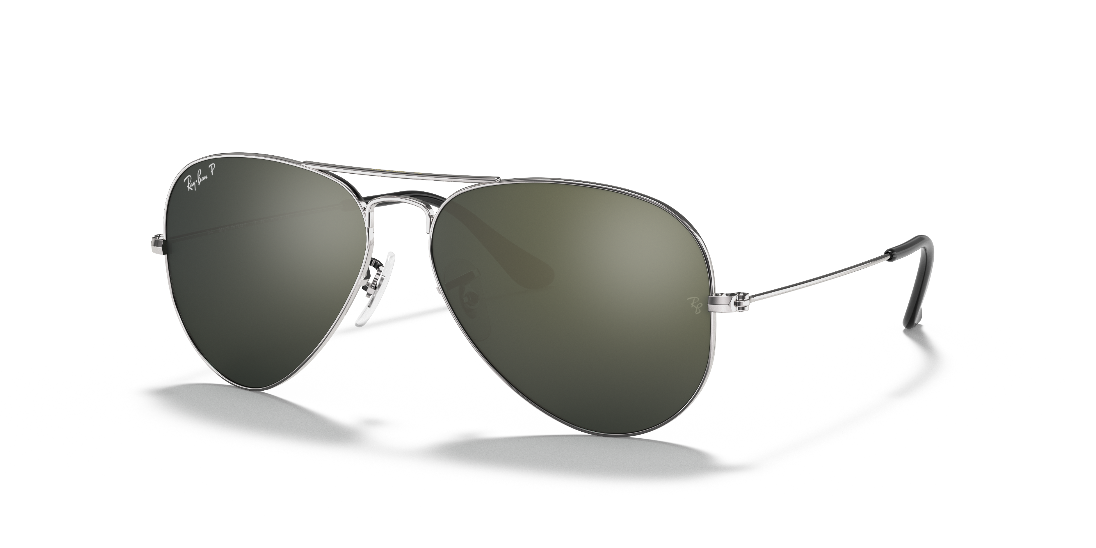 Aviator Mirror Sunglasses in Silver and Grey - RB3025 | Ray-Ban® US