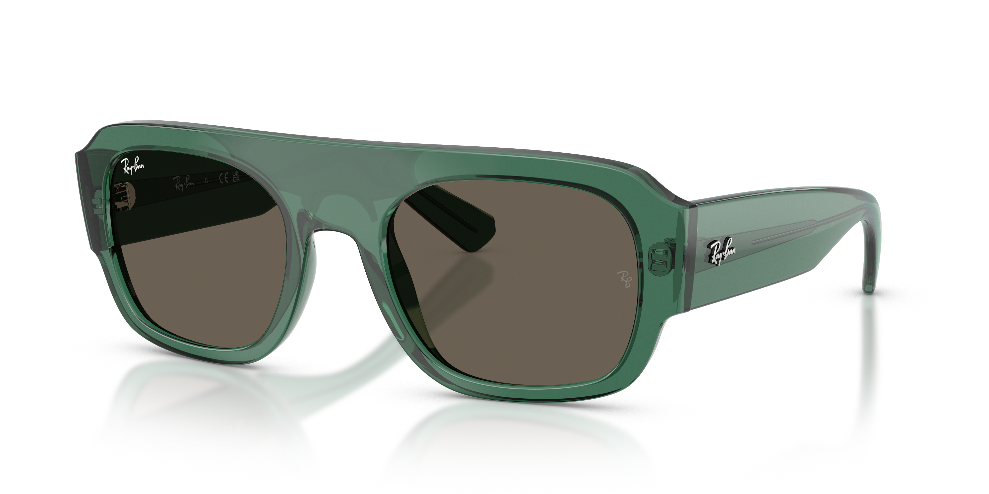 Rb2218 Les lunettes de soleil Transparent Vert en Brun - RB2218 | Ray ...