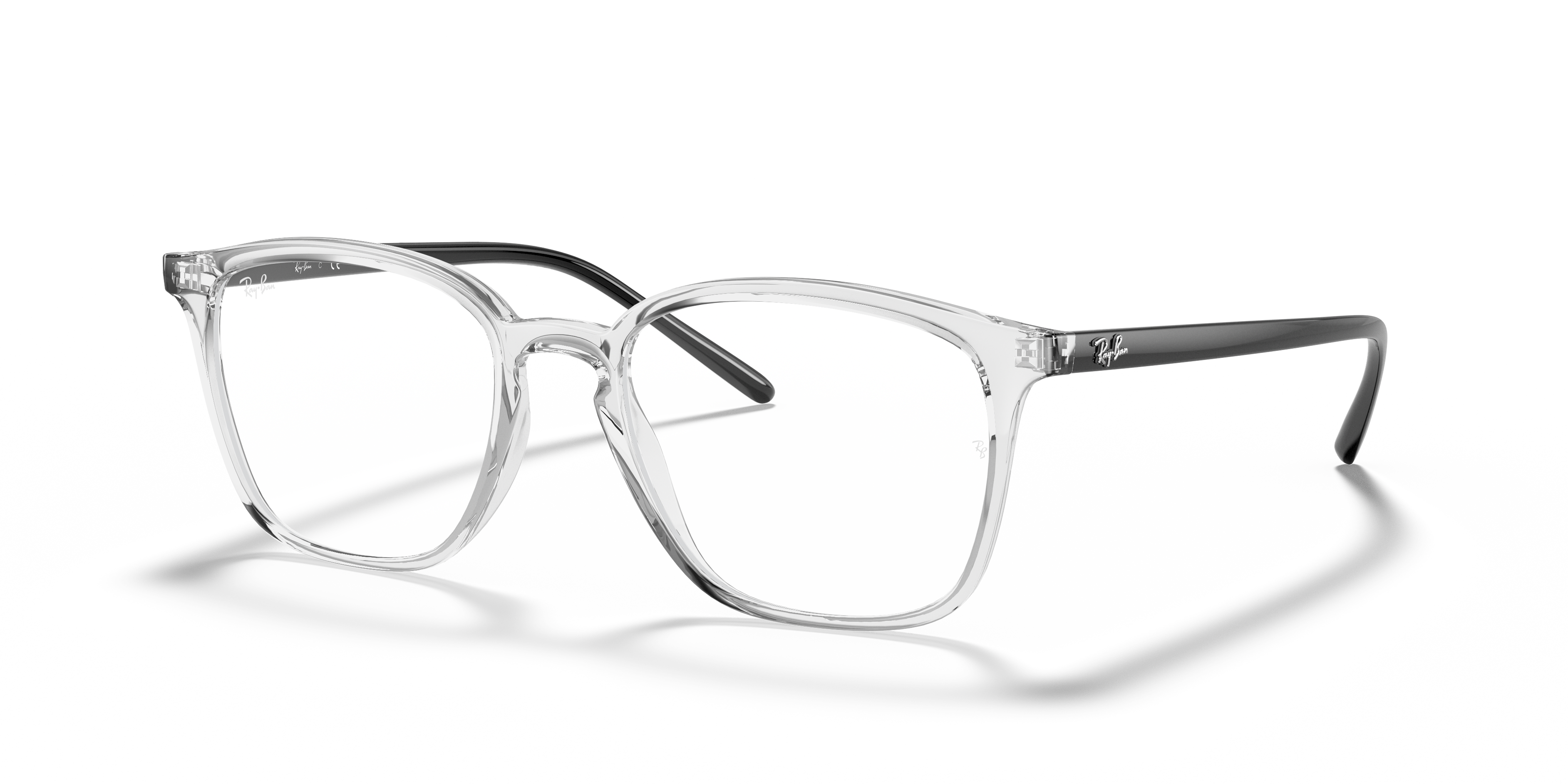 Rb7185 Eyeglasses with Polished Transparent Frame (52-18) - RB7185 ...