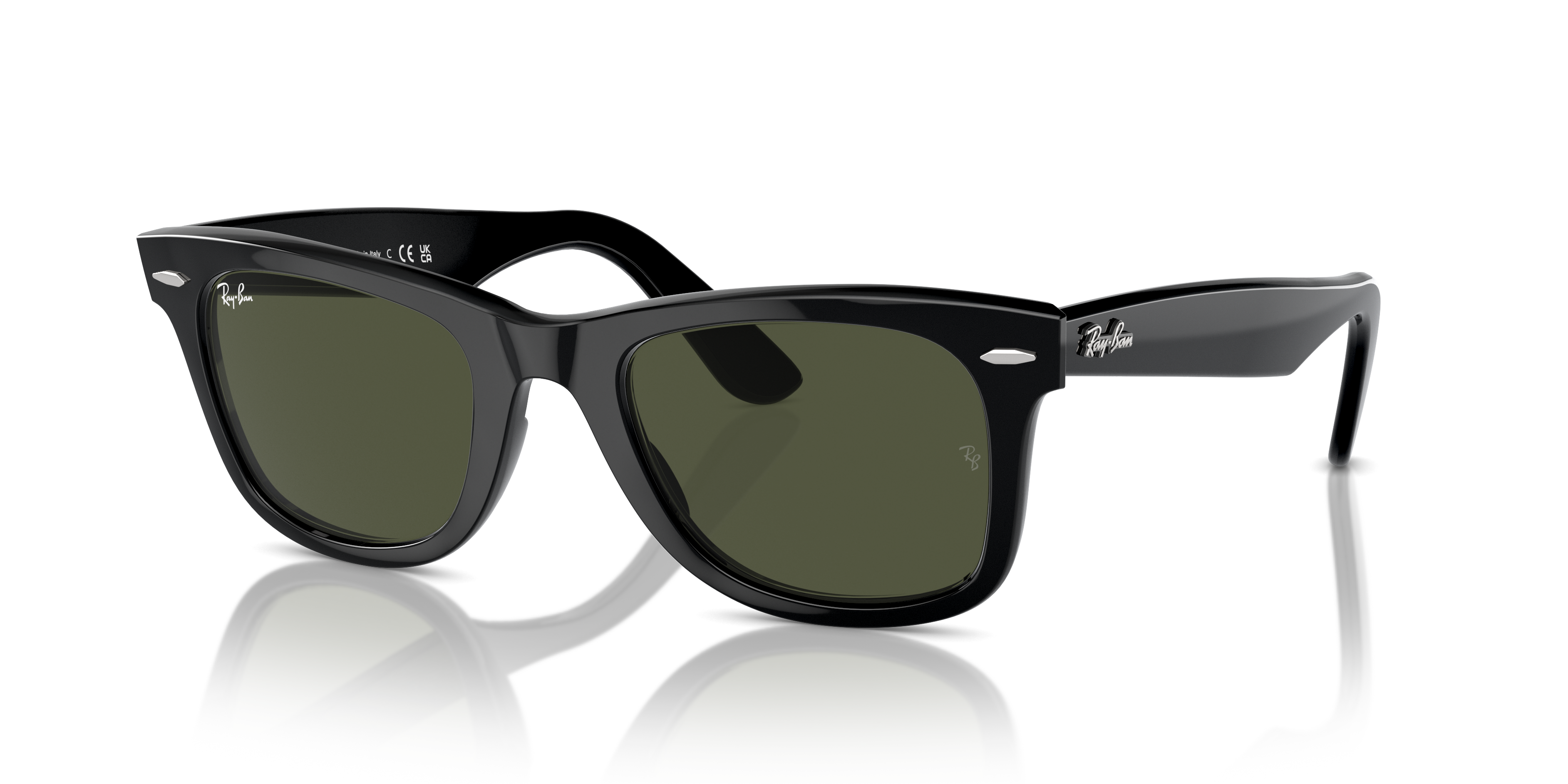 Original Wayfarer Classic Sunglasses in Polished Black and G-15 Green ...