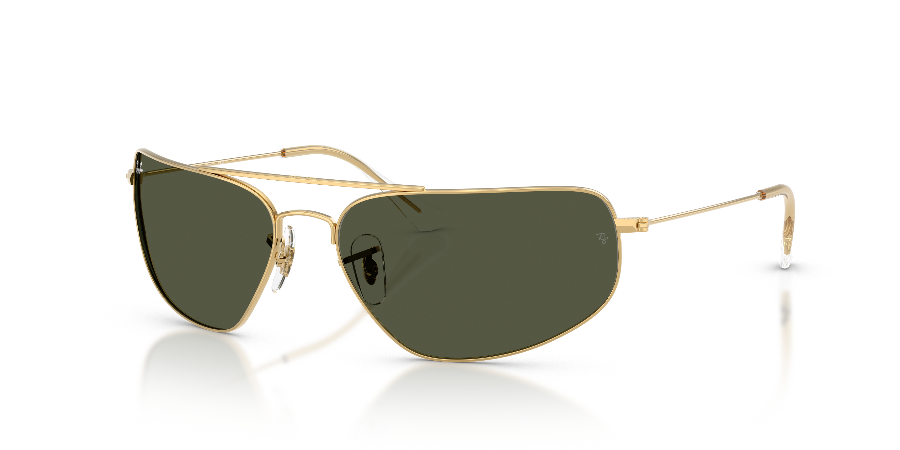 Rb3780 Sunglasses in Polished Arista Gold and Green (63-16) - RB3780 ...