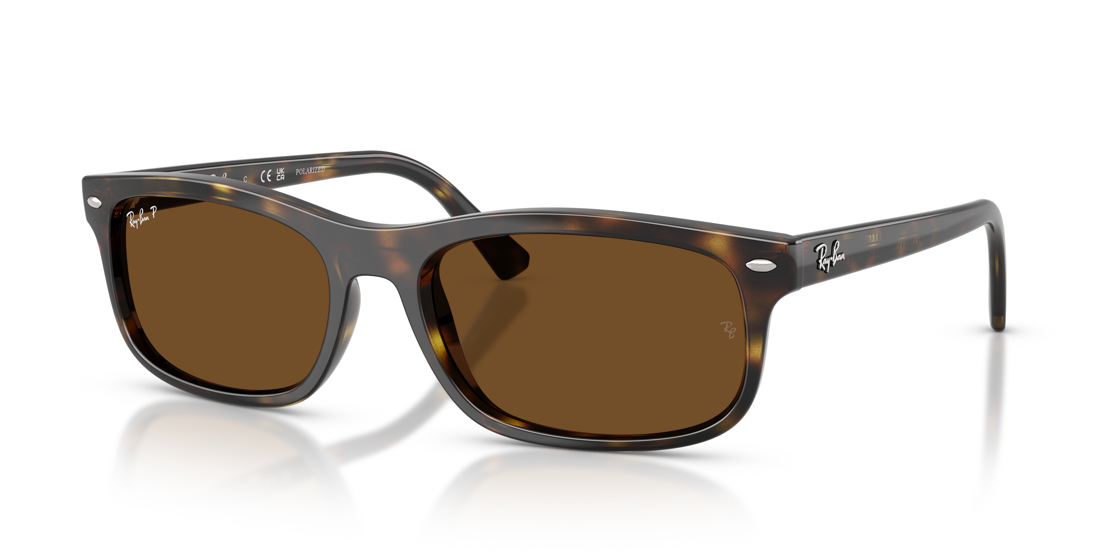 Rb2224 Sunglasses in Polished Havana and Polarized Brown (57-20 ...